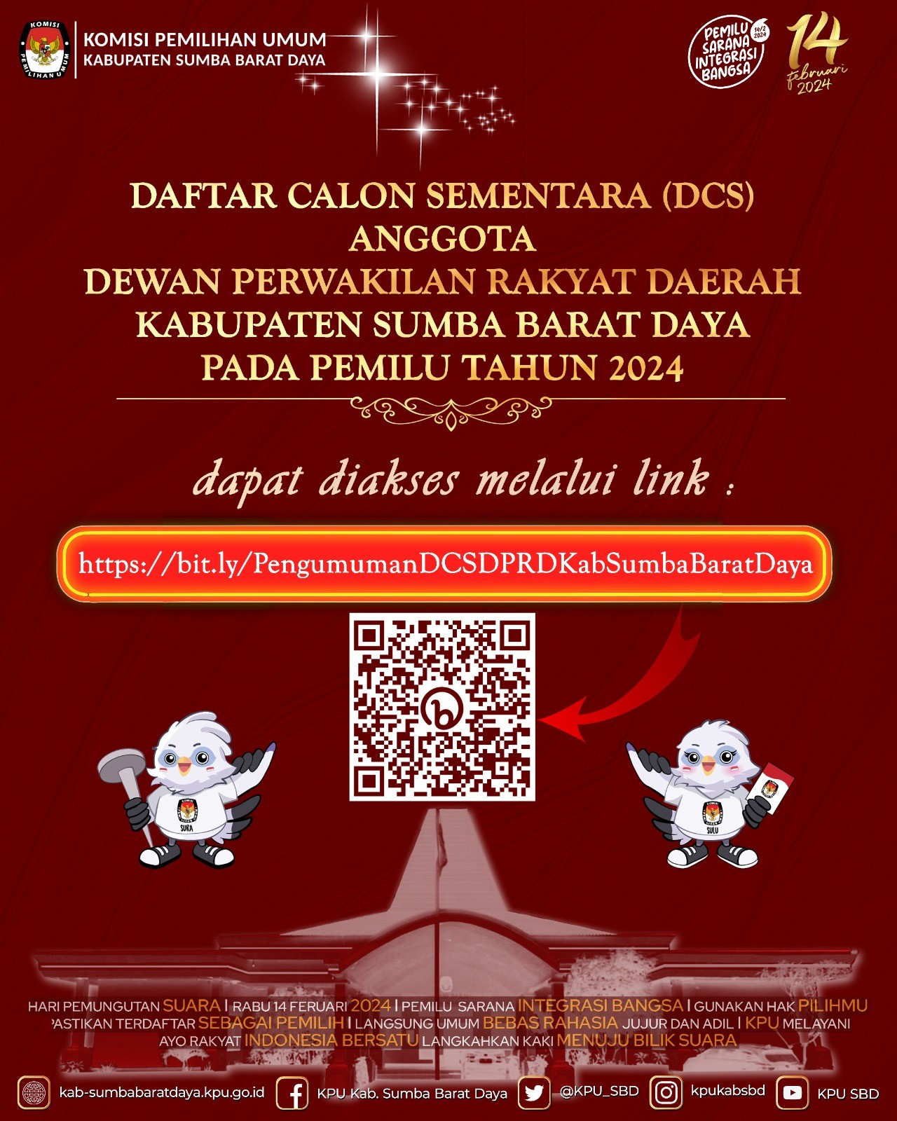 KPU KAB-SUMBABARATDAYA - KPU KABUPATEN SUMBA BARAT DAYA TETAPKAN DAFTAR CALON SEMENTARA (DCS)